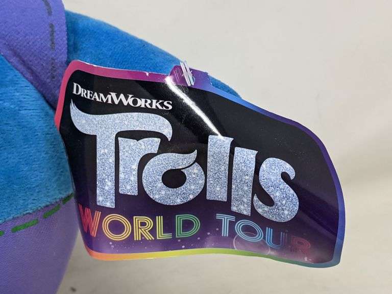 DreamWorks Trolls World Tour Stuffed Troll Plush (Small Seam Rip ...