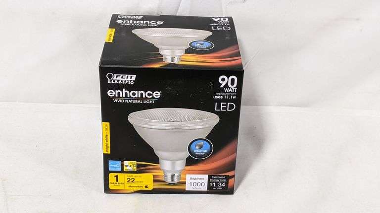 Feit Electric LED Dimmable Enhance Vivid Natural Light Bulbs - 4/Case ...