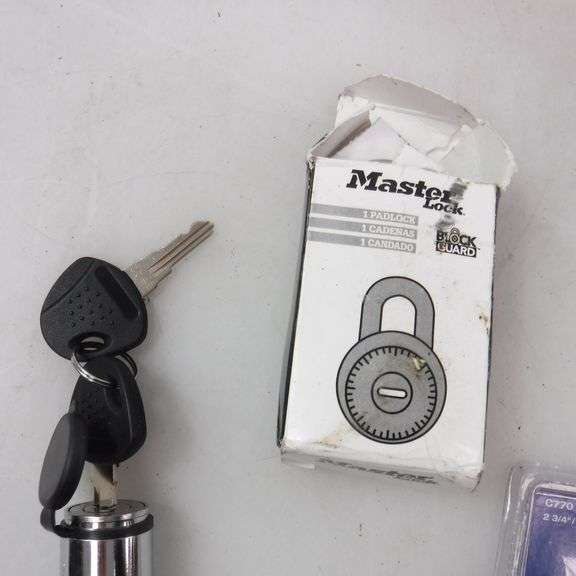 Assortment Of Locks: 1 Master Lock Combination Padlock, 1 Chalet Disc ...