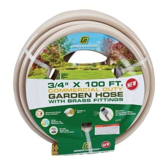 3/4 In. X 100 Ft. Commercial Duty Garden Hose Tough 5-ply - Dutch Goat