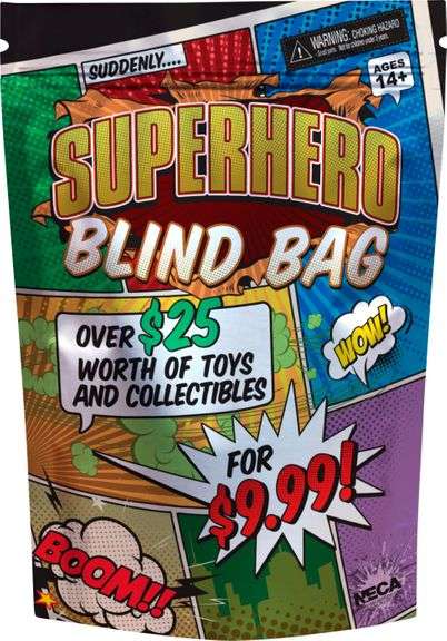 Neca Superhero Blind Bag - Over $25 Worth Of Toys And Collectibles ...