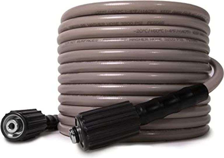 3200 PSI 25 FT x 1/4 Inch Pressure Washer Hose - Kink Resistant ...