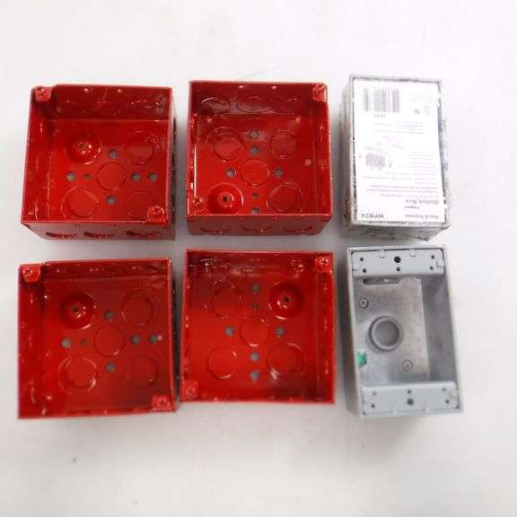 Assortment Of Electrical Boxes - Various Colors and Sizes - See Pics ...