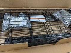 Trinity Basics: 4 Tier Wire Shelving Rack With Wheels (Black) - Dutch Goat