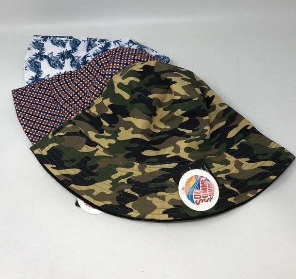 Assortment of 3 Sol Summer Shade Bucket Hats - One Size - Dutch Goat