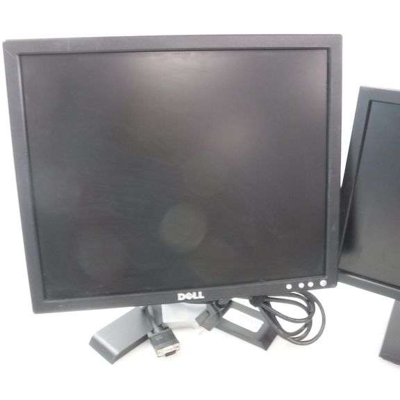 Assortment Of Monitors: 1 Dell E178FPc 17" 1280 x 1024 Resolution 60 Hz ...