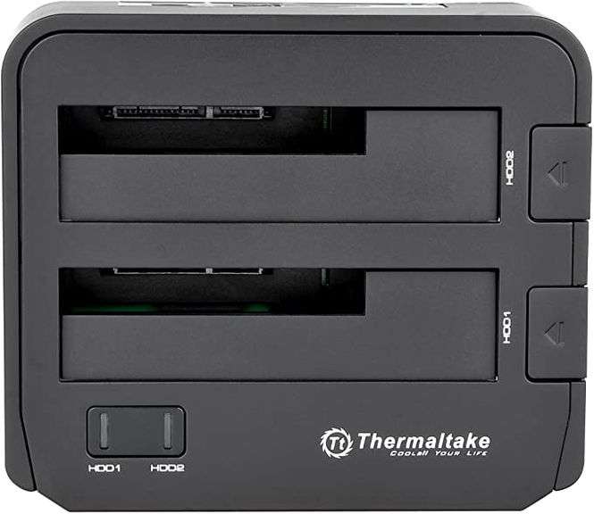Thermaltake Blacx Duet 2.5"/3.5" SATA USB 3.0 Dual Bay Docking Station ...