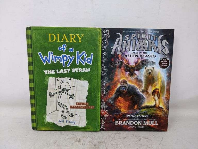 Assortment of 2 Youth Fiction/Fantasy Fiction Books Diary of a Wimpy ...