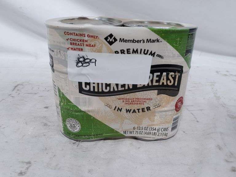 Member's Mark Premium Natural In Water Chunk Chicken Breast Pack ...