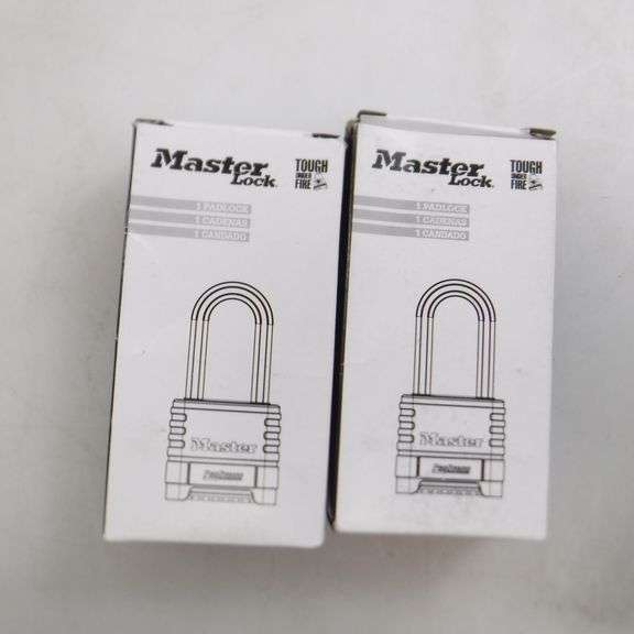Lot Of 2: Touch Under Fire Master Lock Brass Combination Padlock Pro ...