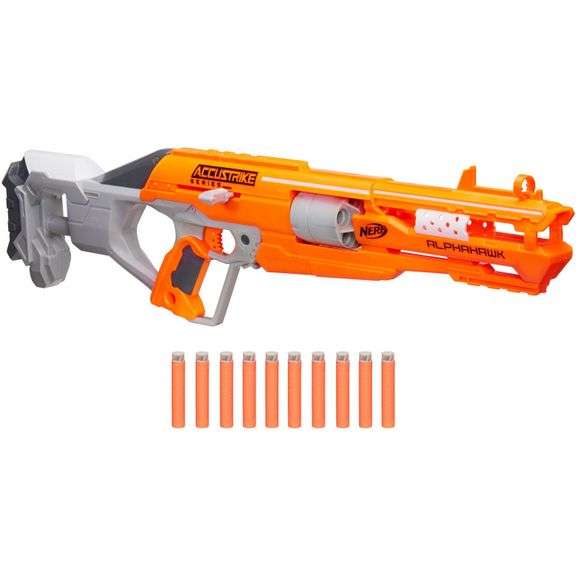 Nerf N-Strike Elite AccuStrike Series Alphahawk with 10 Nerf Darts 2.64 ...