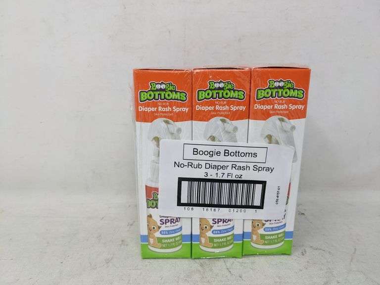 Lot Of 3 Boogie Bottoms No Rub Diaper Rash Spray 1.7FL OZ - Dutch Goat