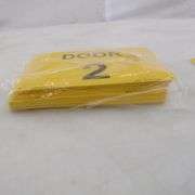 Brimar Safety Signs "Door 1" Through "Door 27" Yellow 10"x7" Signs ...