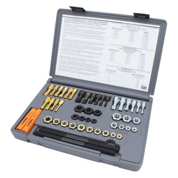 Lang Tools 48-Piece Rethreading Set SAE And Metric #971 (See Pics For ...