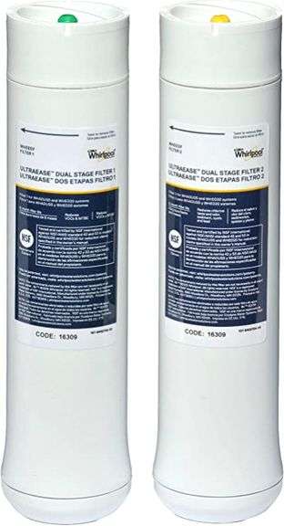 Pack Of 2: Whirlpool WHEEDF Dual Stage Replacement Pre/Post Water ... Pack Of 2: Whirlpool WHEEDF Dual Stage Replacement Pre/Post Water ...