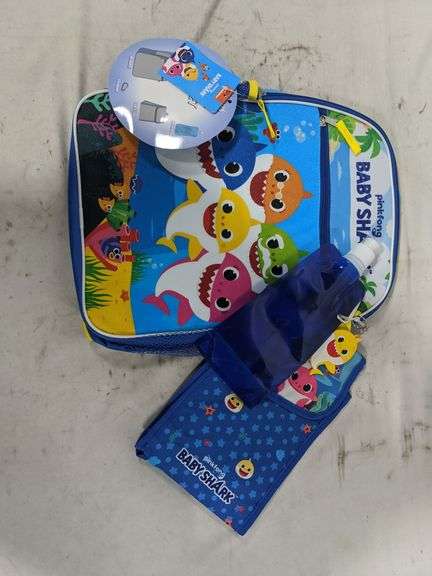 Nickelodeon Pinkfong Baby Shark Backpack 5 Piece Set Includes Key Fob ...