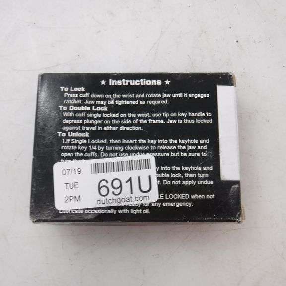 Vipertek Double Lock Steel Police Edition Professional Grade Handcuffs ...