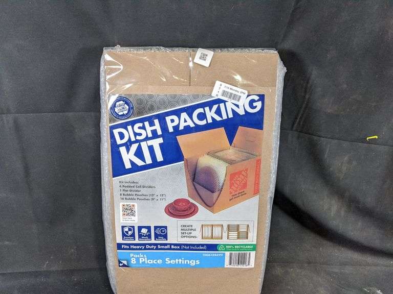 Pratt Dish Packing Kit Includes 4 Padded Cell Dividers 1 Flat Divider 8 ...