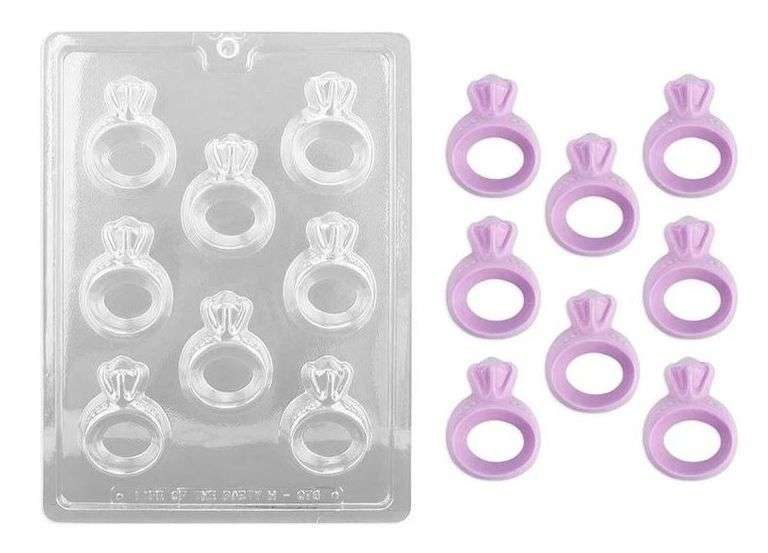 Life Of The Party 10" x 8" Chocolate/Candy/Soap Mold - Engagement Ring ...