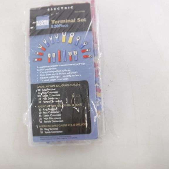 About 520 Piece Electrical Terminal Assortment With Storage Box - Dutch ...