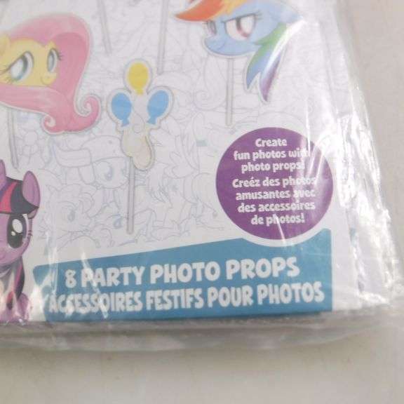 Lot Of 6: My Little Pony Photo Booth Props - 8 Count Party Photo Props ...