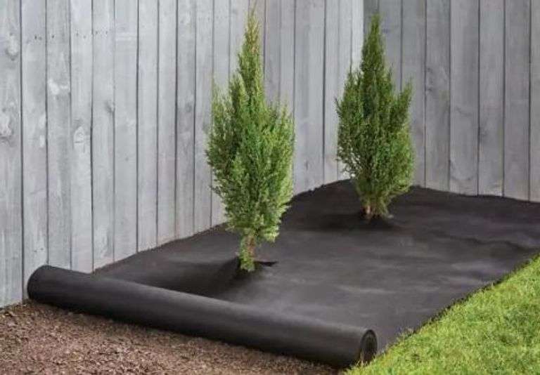 Landmaster 6ftx100ft Woven Contractor Ground Cover Weed Barrier ...