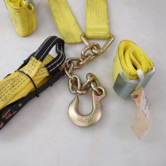 Assortment Of Straps: (2) Ancra Standard Roll-On/Roll-Off Container ...