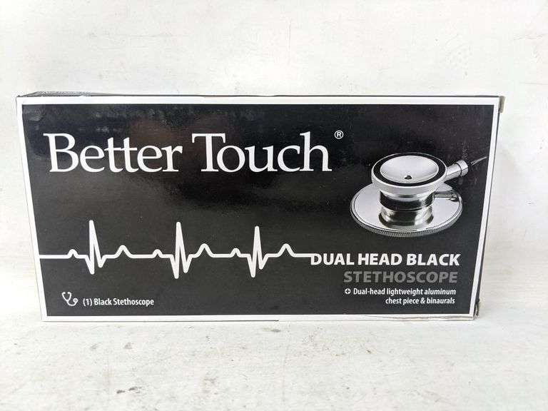Better Touch Dual Head Stethoscope - Black - Dutch Goat