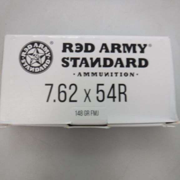 Red Army Standard 7.62x54R 148 Grain FMJ Ammunition 20 Round Box - Dutch Goat