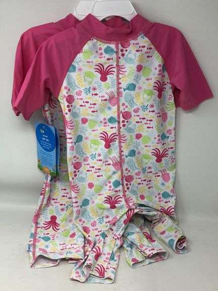 Lot of 2 Infant Girls Octopus One Piece Swimsuit in Pink - 24Months ...