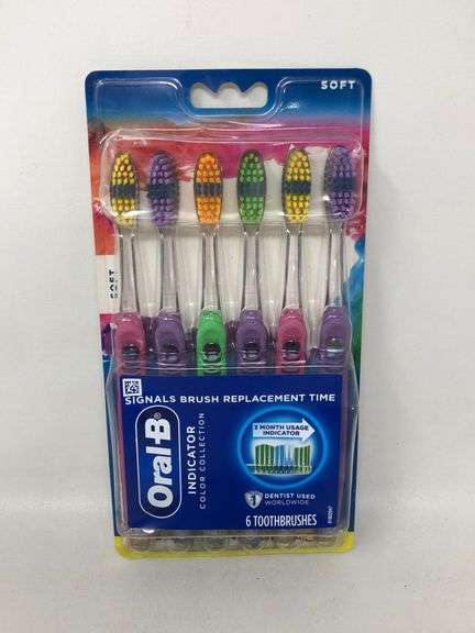 Oral-B Indicator Color Collection 6 Pack Toothbrushes - Dutch Goat