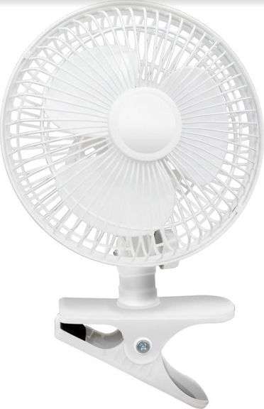 Aeroplus 6" Clip Fan With Base - 2 Speed Settings, Adjustable Vertical ...