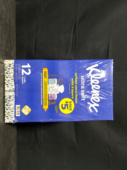 Kleenex Ultra Soft 3-Ply Facial Tissues Cube Boxes - 60 Tissues/Box, 12 ...