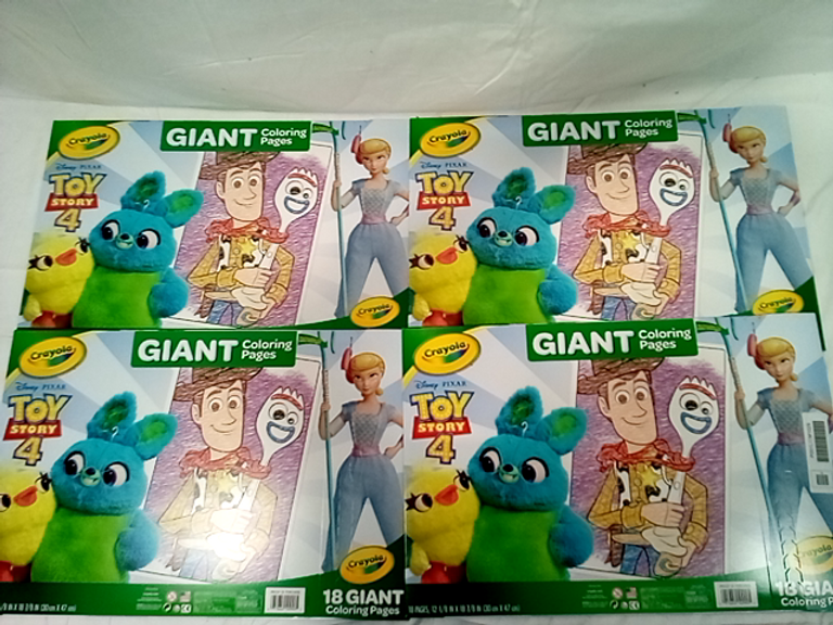 Lot of 4 Crayola Giant Coloring Pages Toy Story 4 Pack - 18 Pages in ...