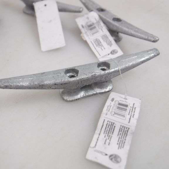 Lot Of 3 Polasm Boat Cleats 6" Rope Cleat Galvanized Cast Iron Dock ...