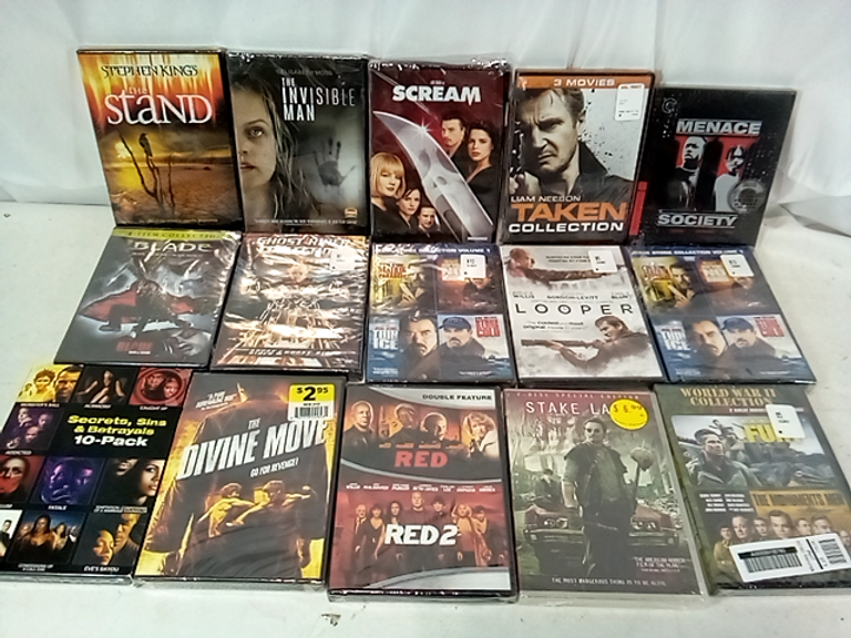Assortment of 15 DVD Movies - Assorted Ratings - Dutch Goat