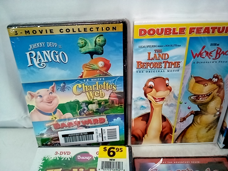 Assortment of 10 Children's DVD Movies - Assorted Ratings - Dutch Goat