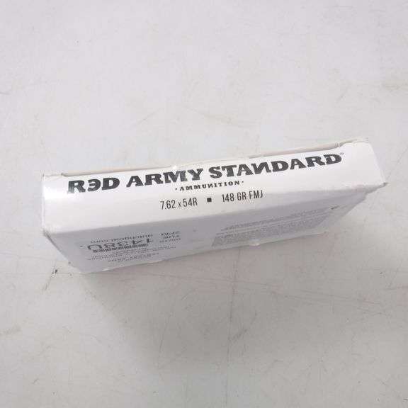 Red Army Standard 7.62 x54R 148 Grain FMJ Ammunition 20 Round Box ...