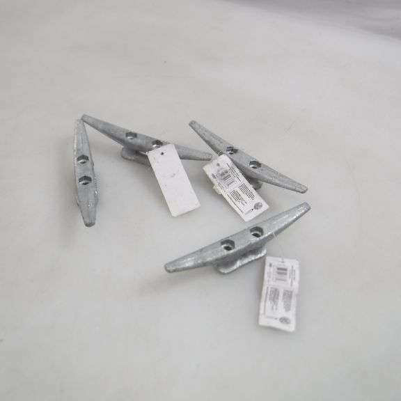 Lot Of 3 Polasm Boat Cleats 6" Rope Cleat Galvanized Cast Iron Dock ...