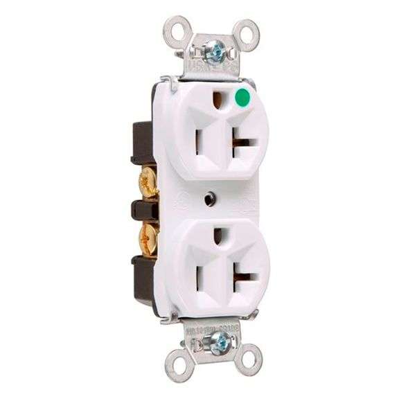 Legrand Pack Of 10 8300-HW Duplex Receptacle, 20A 125V, Compact ...