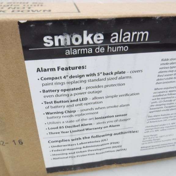 Kidde Smoke Alarm Compact 4" Design With 5" Back Plate i9040 - Dutch Goat