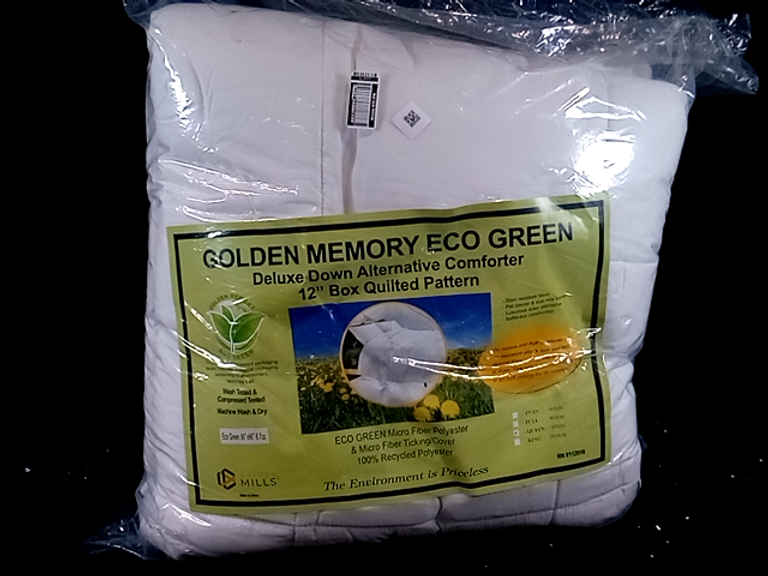 Golden Memory Eco Green Deluxe Down Alternative Comforter - 12" Box ...