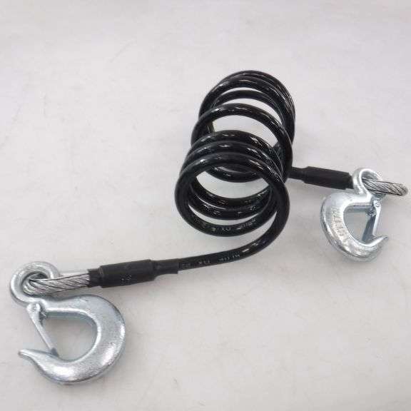 6' Safety Cables With Clevis Slip Hooks, Coiled Cables - Dutch Goat