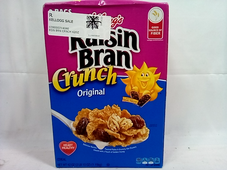 Kellogg's Original Raisin Bran Crunch Breakfast Cereal 42 oz. - Dutch Goat