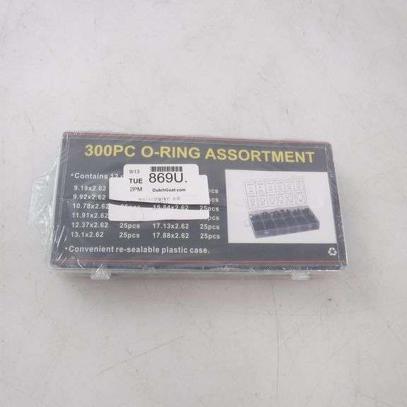 300pcs Small O-Ring Assortment - See Pics For Further Details on Sizes ...