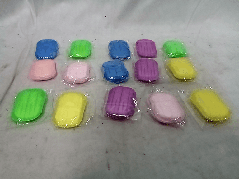 Disposable Mini Soap Paper Travel Hand Washing Box 15 Pack - Dutch Goat