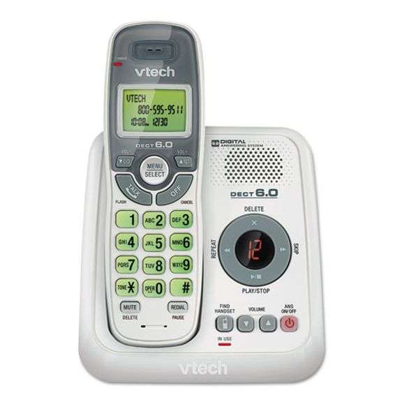 Vtech CS6124 Cordless Answering System with Caller ID/Call Waiting ...