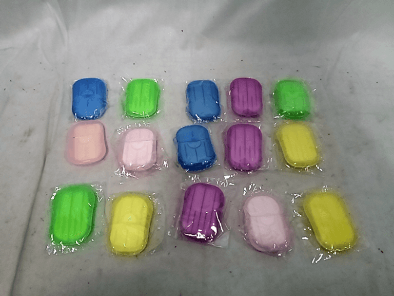 Disposable Mini Soap Paper Travel Hand Washing Box 15 Pack - Dutch Goat