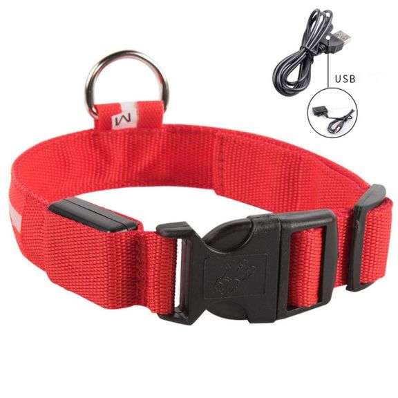 USB rechargeable collar, LED high visible - Dutch Goat