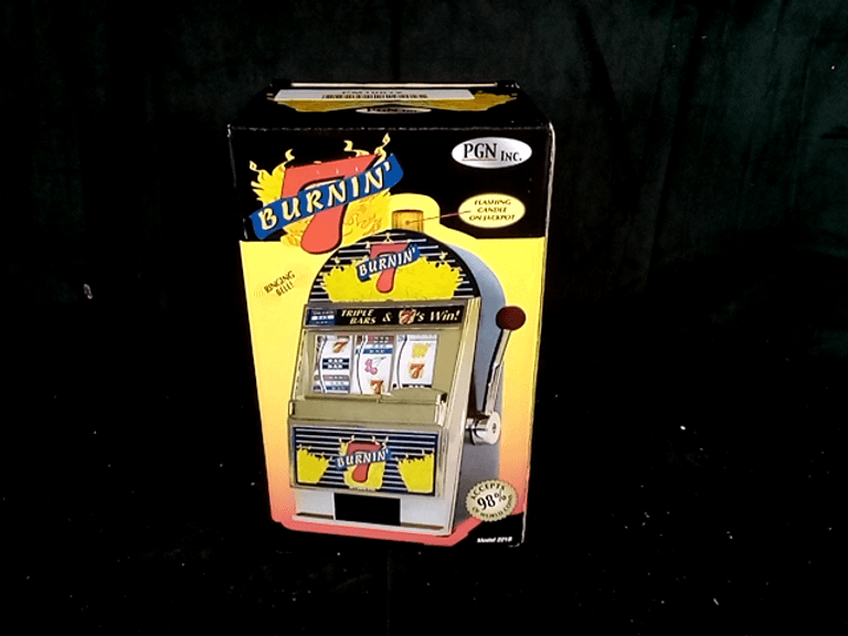 Burning 7s Slot Machine Bank with Spinning Reels - Dutch Goat